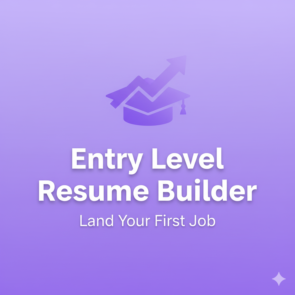 Entry Level Resume Builder | First Job Resume | CV-BY-JD
