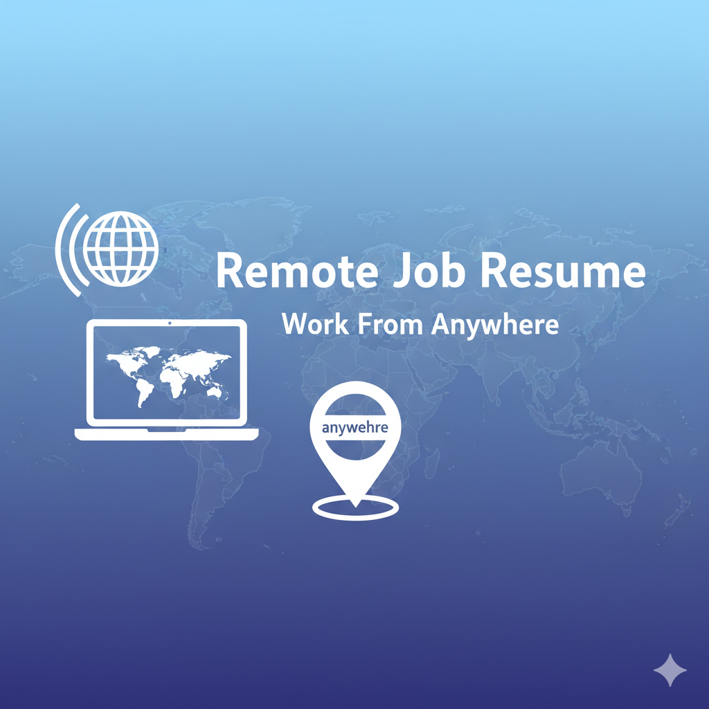 Remote Job Resume Builder | Work From Home Resume | CV-BY-JD